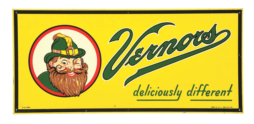 Vernors Ginger Ale Sign.