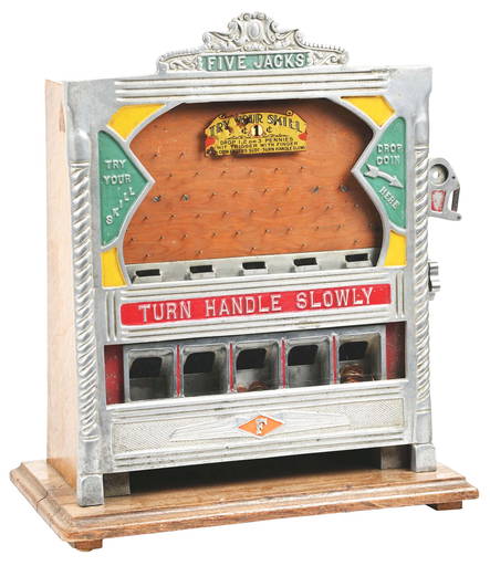 1¢ Fey Five Jacks Coin Drop Counter Pocket Trade Stimulator.