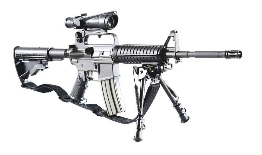 (m) Pre Ban Eagle Arms Ea 15 Semi Automatic Rifle With Trijicon Acog.