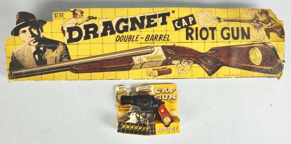Lot Of 2: Vintage Dragnet Toy Guns.