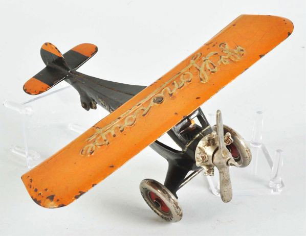 Cast Iron Arcade "the Monocoupe" Airplane Toy.