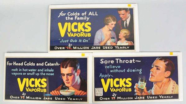 2336: Lot of 3: Cardboard Vicks Trolley Card Signs. - Dec 10, 2011 ...