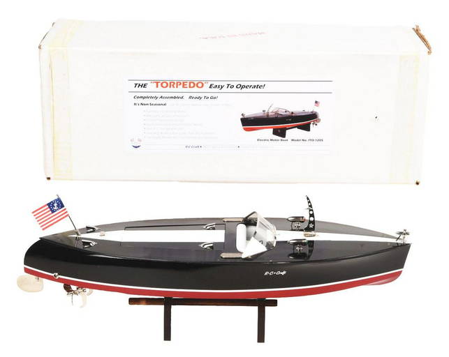 CONTEMPORARY WOODEN R-C CRAFT BATTERY-OPERATED BOAT. (#2315) on Feb 02 ...