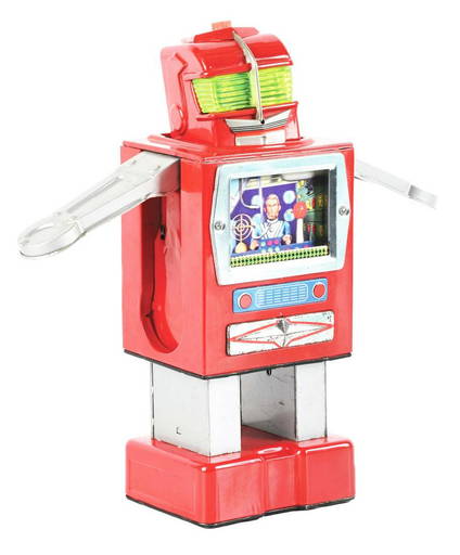 Japanese Battery Operated Space Explorer Robot.