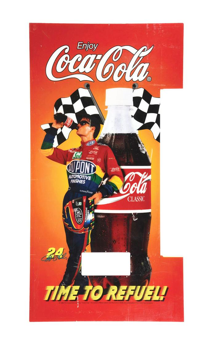 Jeff Godon Coca Cola Nascar Vending Machine Front.