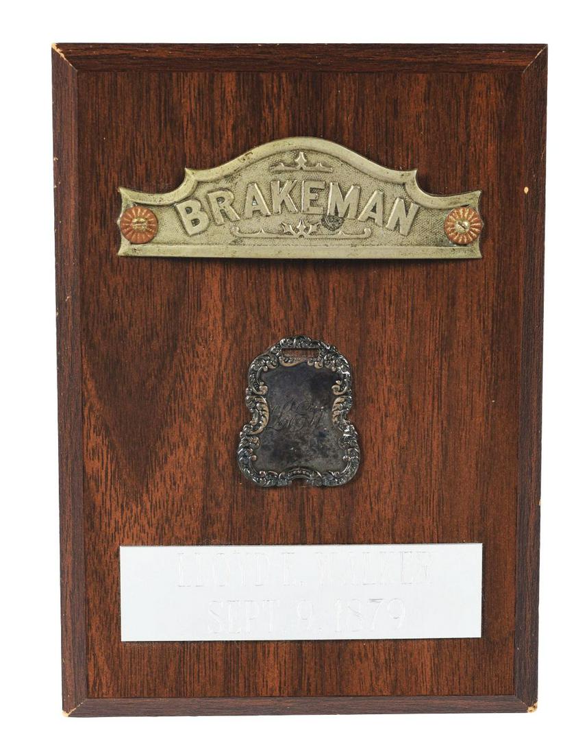 Railroad Occupational Badge.