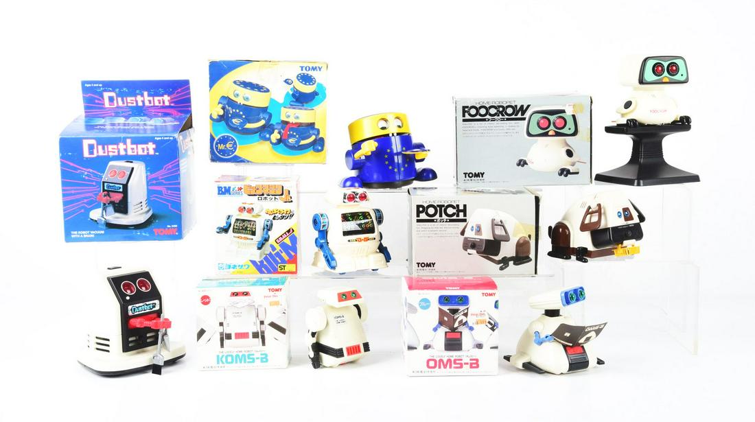 LOT OF 7: TOMY PLASTIC ROBOTS IN ORIGINAL BOXES. (#2232) on Feb 27 ...