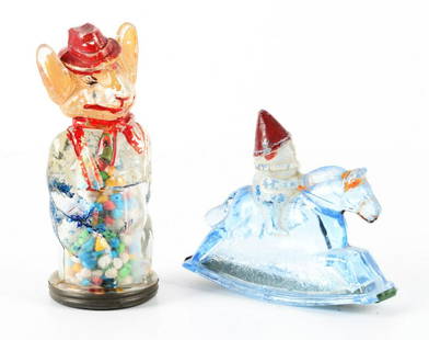 Vintage Glass Candy Containers