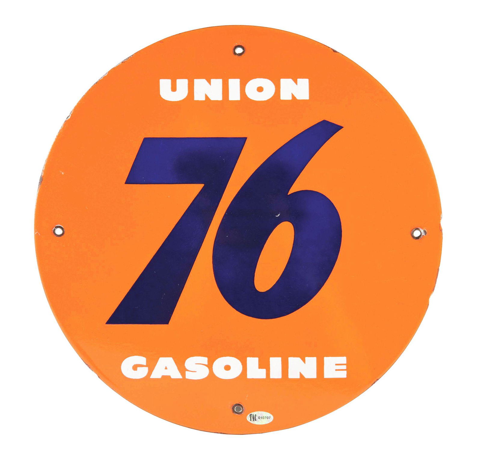 UNION 76 GASOLINE PORCELAIN PUMP PLATE SIGN. - Mar 21, 2023 | Dan ...