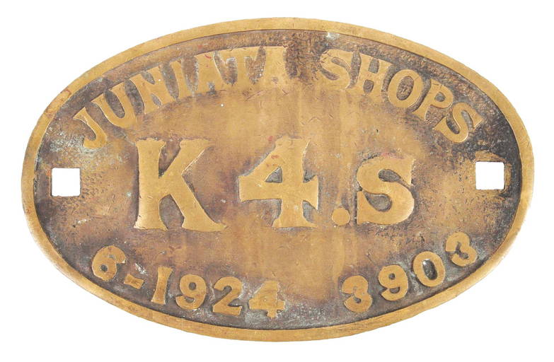 Prr Locomotive Builder's Plate.