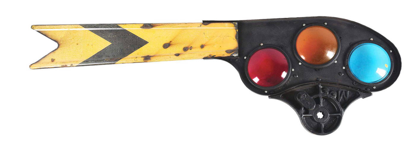 Railroad Semaphore Signal Arm.