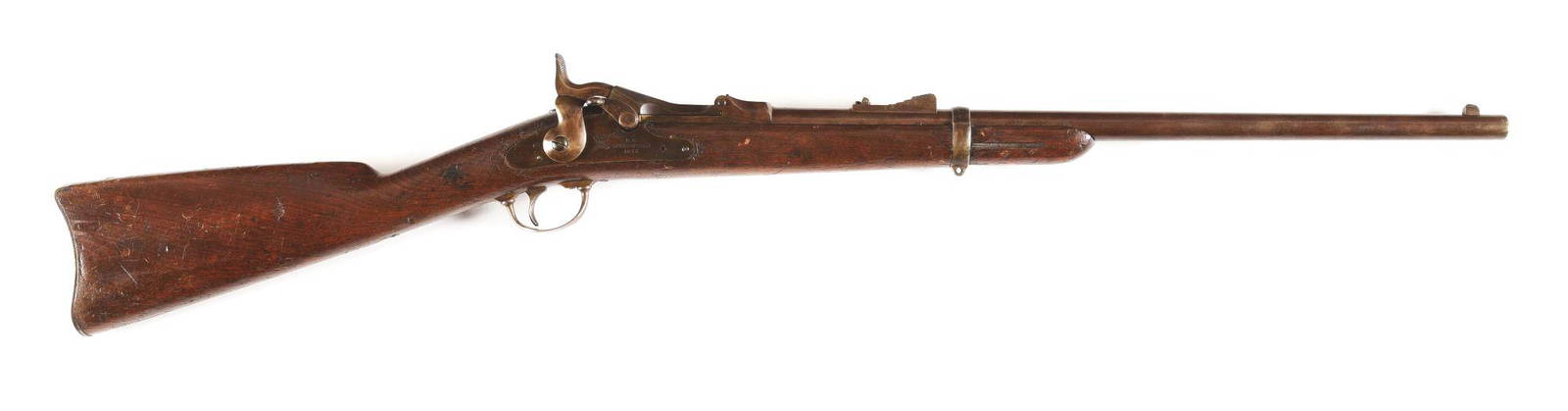 (a) Desireable Custer Range U.s. Springfield Model 1873 Trapdoor Carbine.