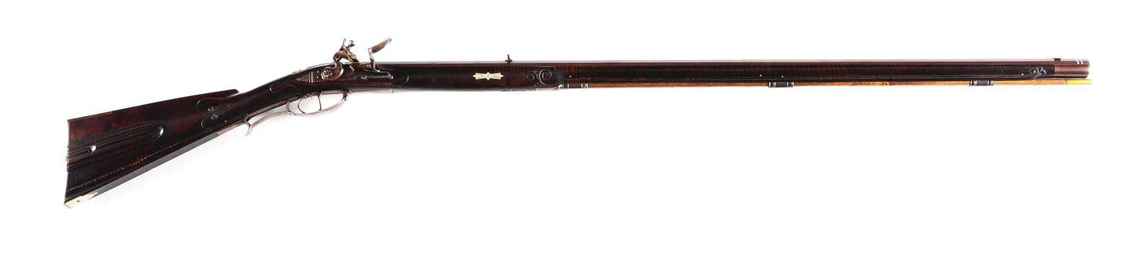 (a) J.f. Bergmann Contemporary Flintlock Rifle.
