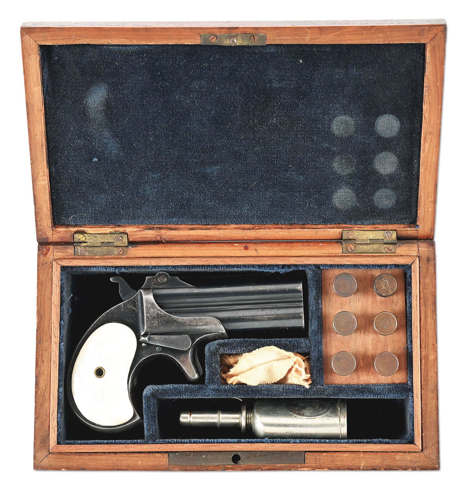 (c) Remington Type Iii Model 95 Derringer In Partitioned Case.