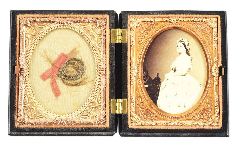 Mary Todd Lincoln Lock Of Hair: Ex Lattimer Collection