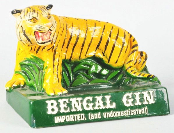 281: Plaster Bengal Gin Tiger Advertising Figure. - Feb 09, 2012 | Dan ...