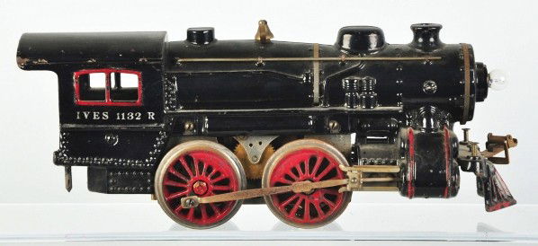 Cast Iron Ives No. 1132 Steam Train Engine.