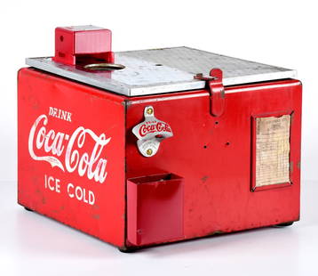 Rare 1930's Moss Coca Cola 2 Case Cooler