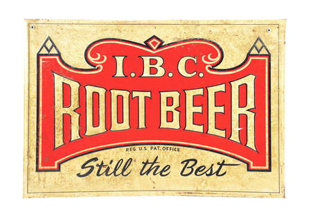 Yankee Doodle Root Beer Self Framed Embossed Tin Sign