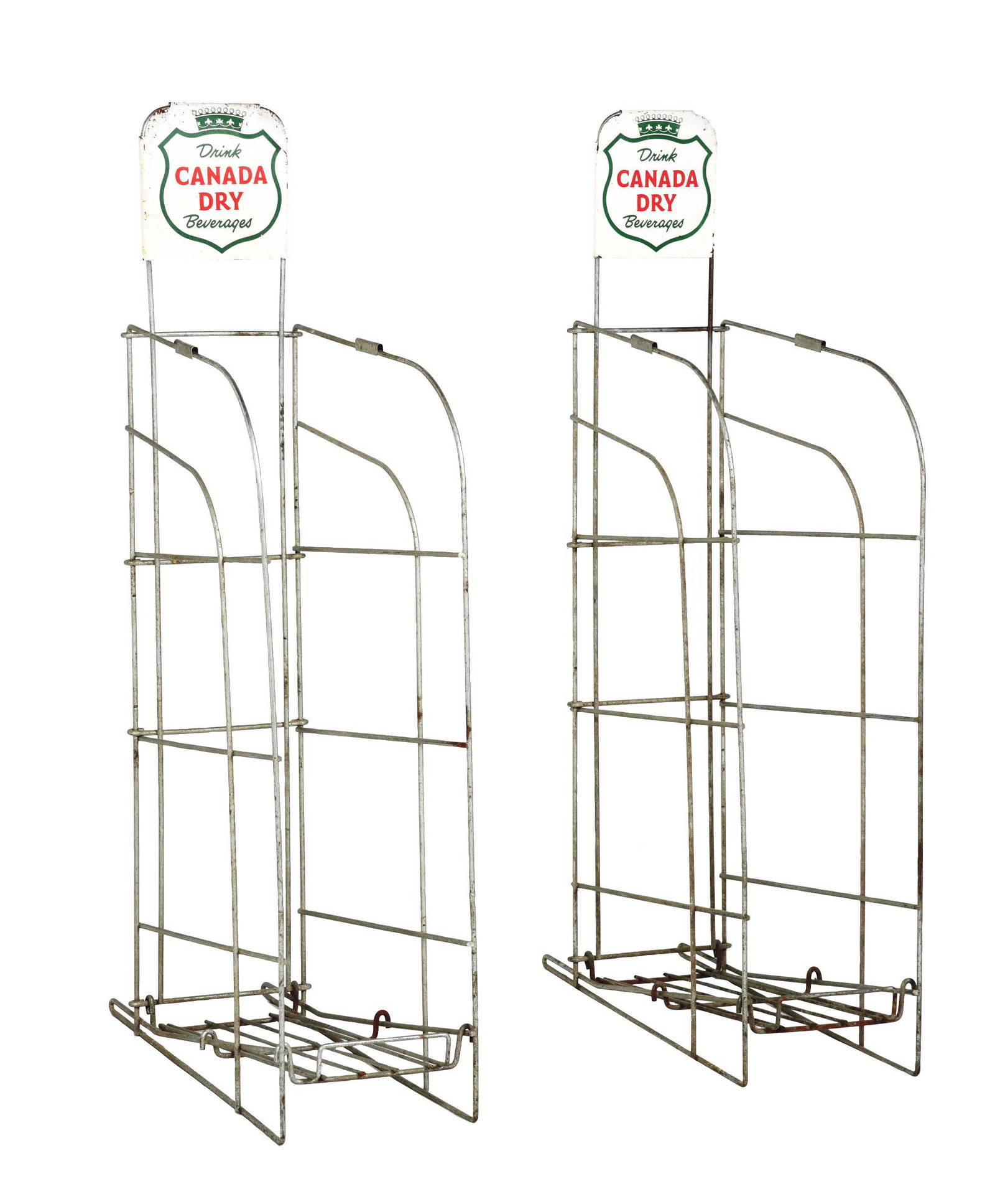 LOT OF 2: CANADA DRY BOTTLE RETURN RACKS. (#1506) on Apr 20, 2023 | Dan ...