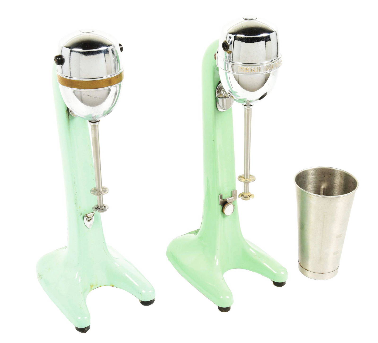 LOT OF 2: ANTIQUE HAMILTON BEACH MILKSHAKE MIXERS. (#1541) on Apr 20 ...