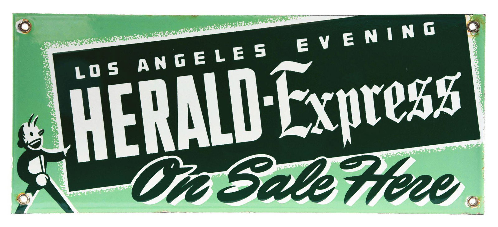 Contemporary Los Angeles Herald-express Porcelain Sign. - Apr 21, 2023 ...