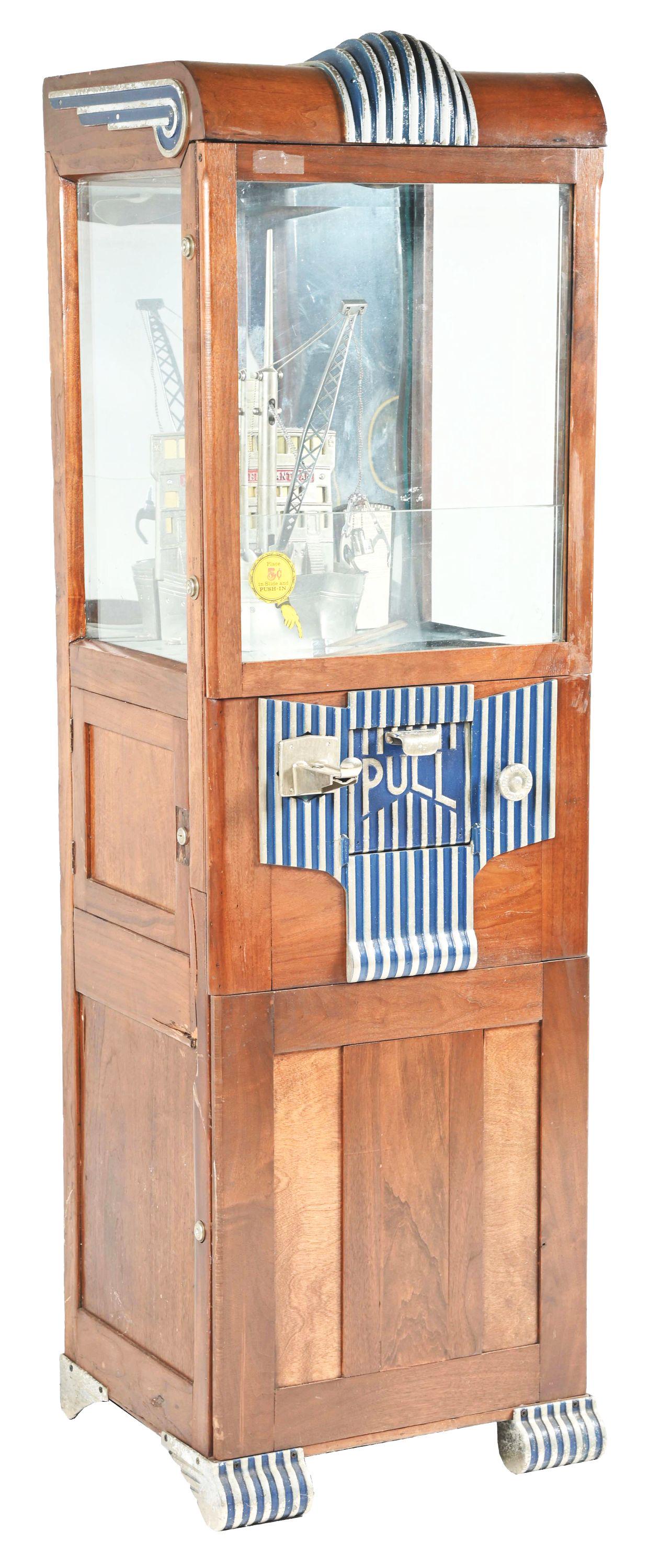 5¢ Exhibit Supply Co. Novelty Merchantman Streamline Arcade Digger.