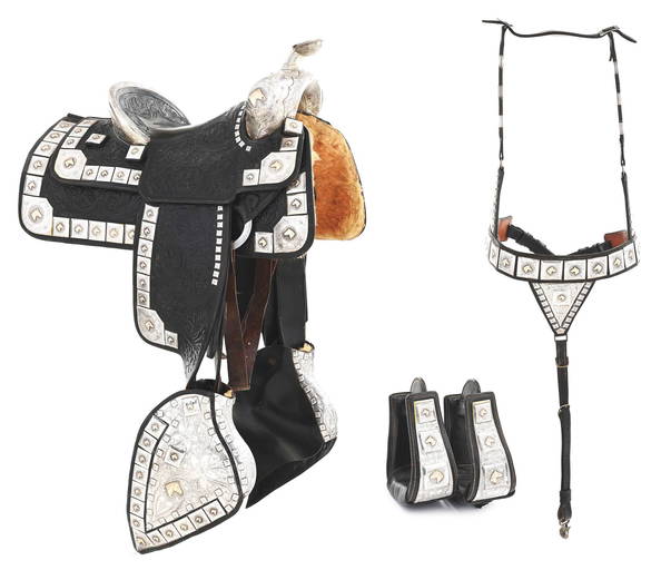Keyston Bros. Silver And Gold Parade Saddle