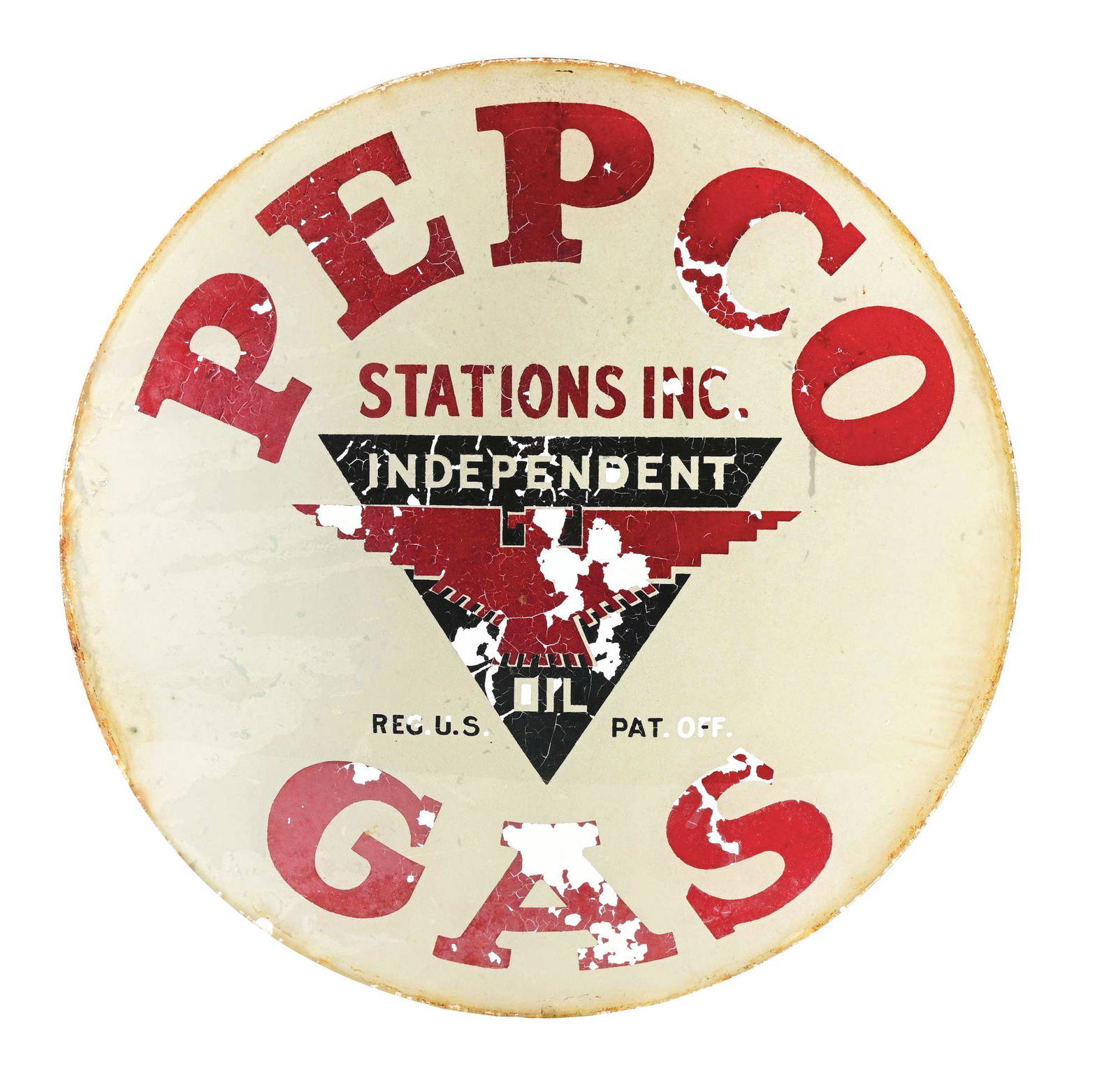 Rare Pepco Independent Gas 15" Single Globe Lens. Auction