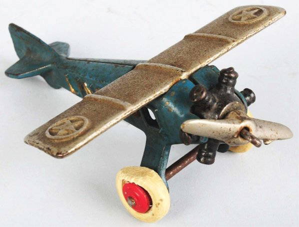 Scarce Cast Iron North & Judd Lindy Airplane Toy.
