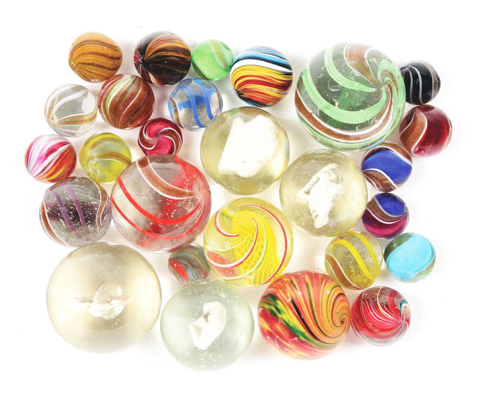 Lot Of 27: Handmade Marbles. Auction