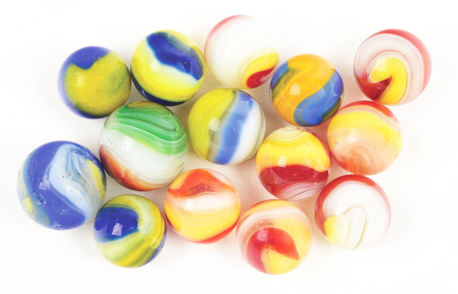 Lot Of 14: Akro Marbles. Auction