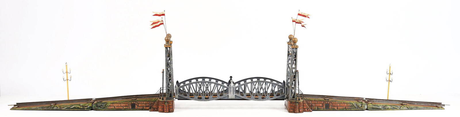 Early Handpainted Marklin 1 Gauge Double-span Bridge. Auction