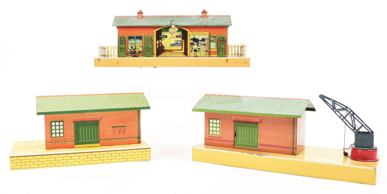 Lot Of 3: Hornby Stations. Auction