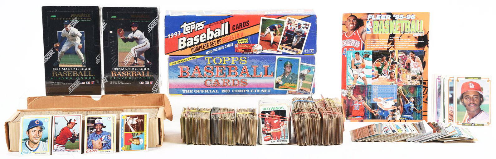 Large Shoebox Collection Of Sports Cards & Sets.