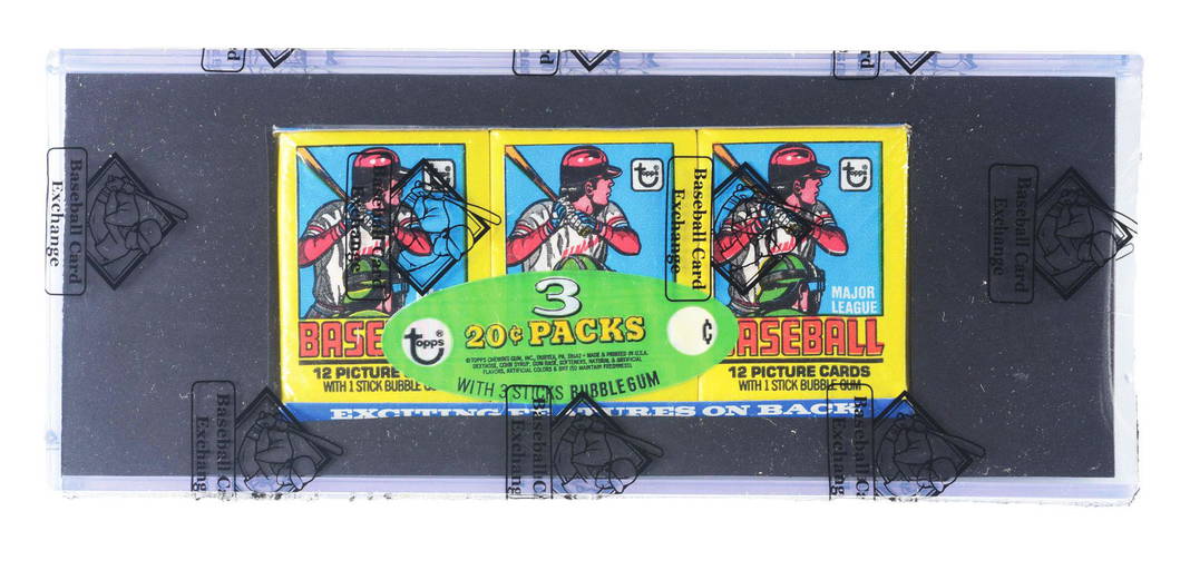 1979 Topps Baseball Wax Pack Tray (bbce).