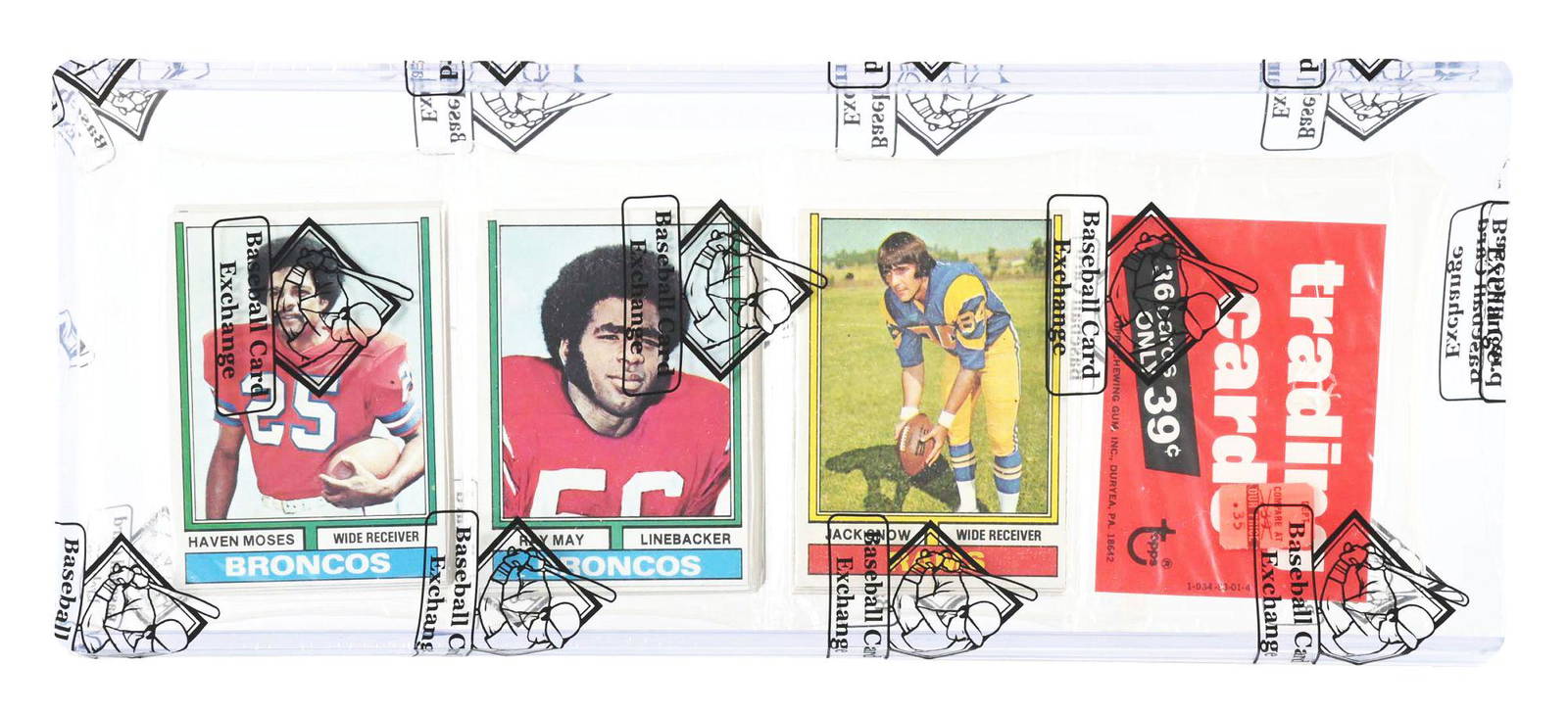 1974 Topps Football Rack Pack (bbce). Auction