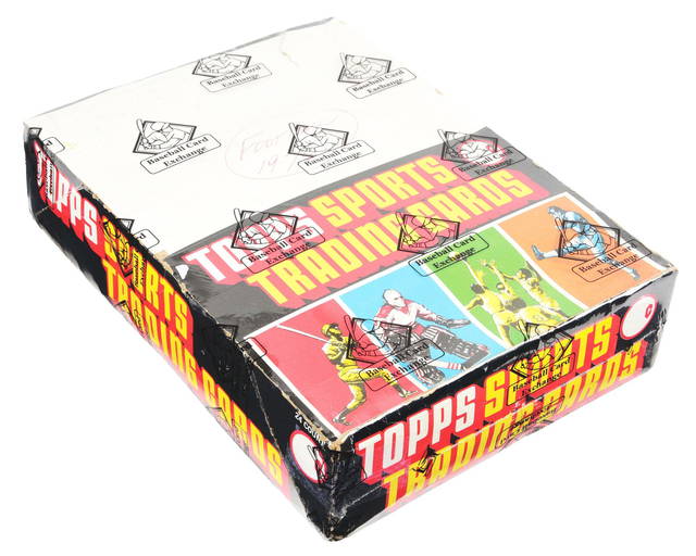 1976 Topps Football Rack Box With Stars Showing 24 Packs, 13 Racks With ...
