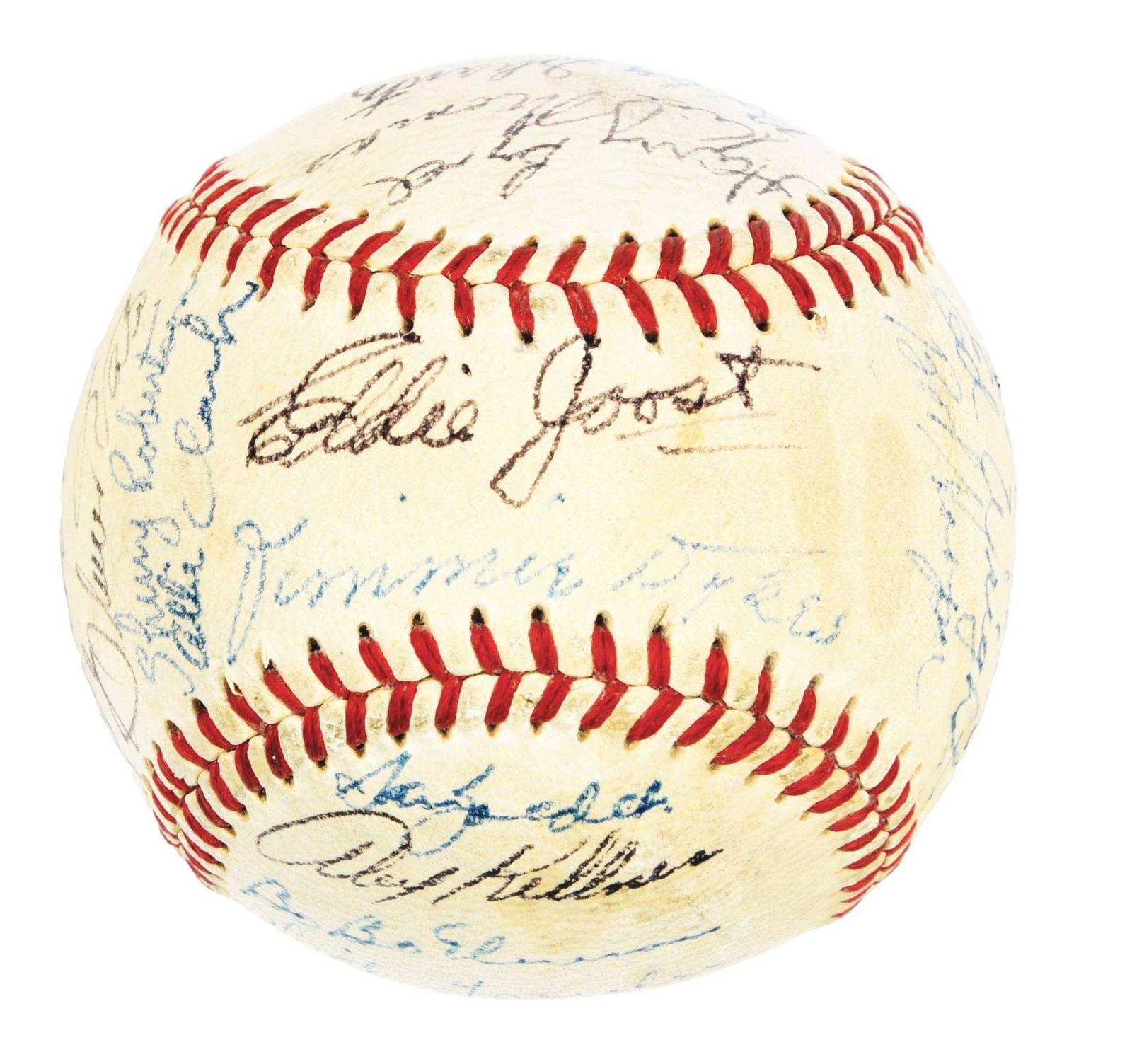 Original 1952 Philadelphia Athletics Team Signed Autographed Baseball ...