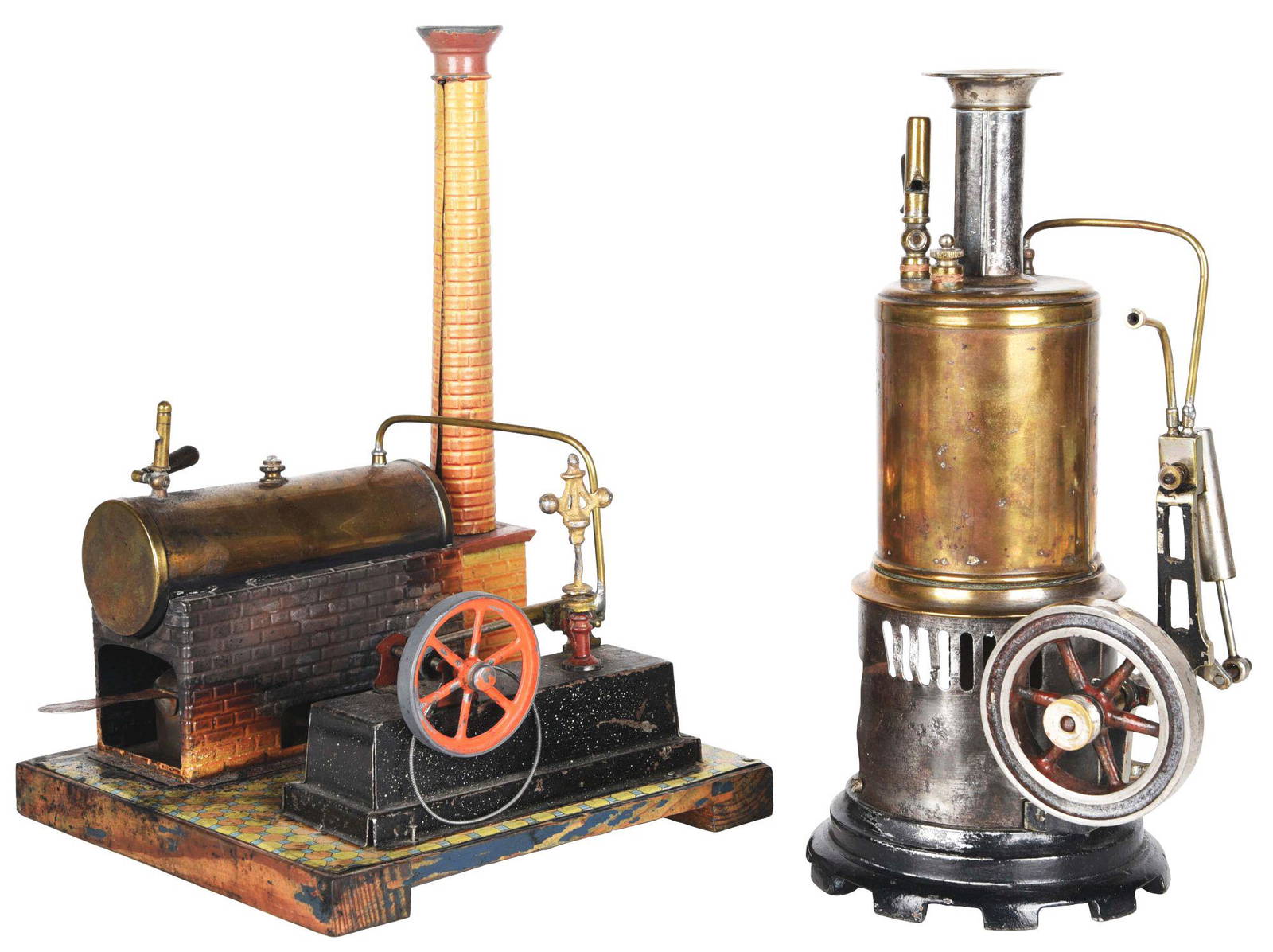 Lot Of 2: C. 1895, 1911 Carette Co. Standing And Lying Steam Engines ...