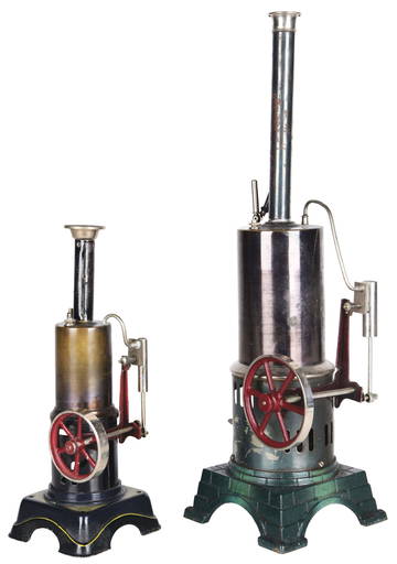 Lot Of 2: Bing Ca 1920 Standing Steam Engine Nr. 10/112/0 And Bing 1909 ...