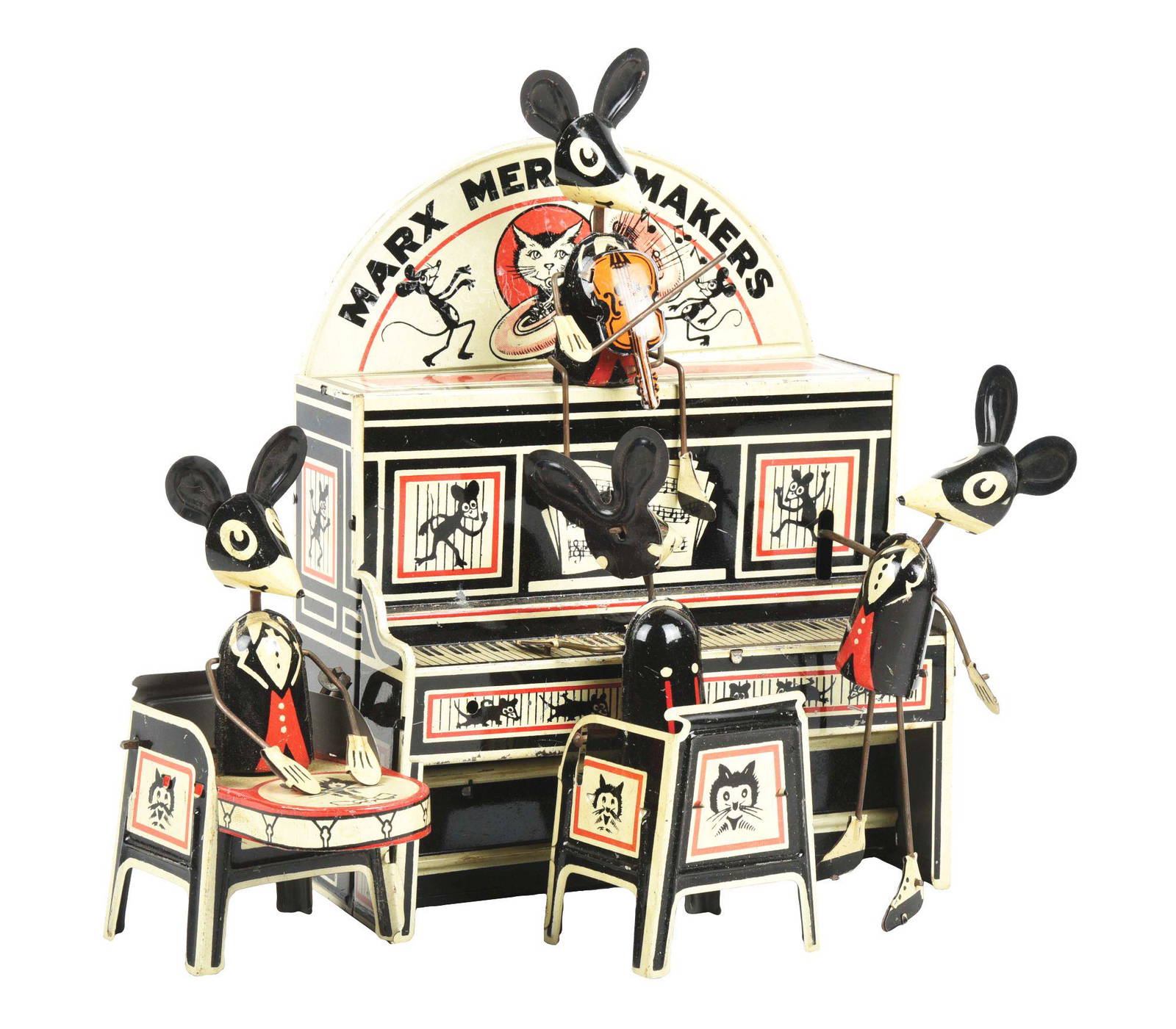 Marx Tin Litho Wind-up Merry Makers Band. Auction