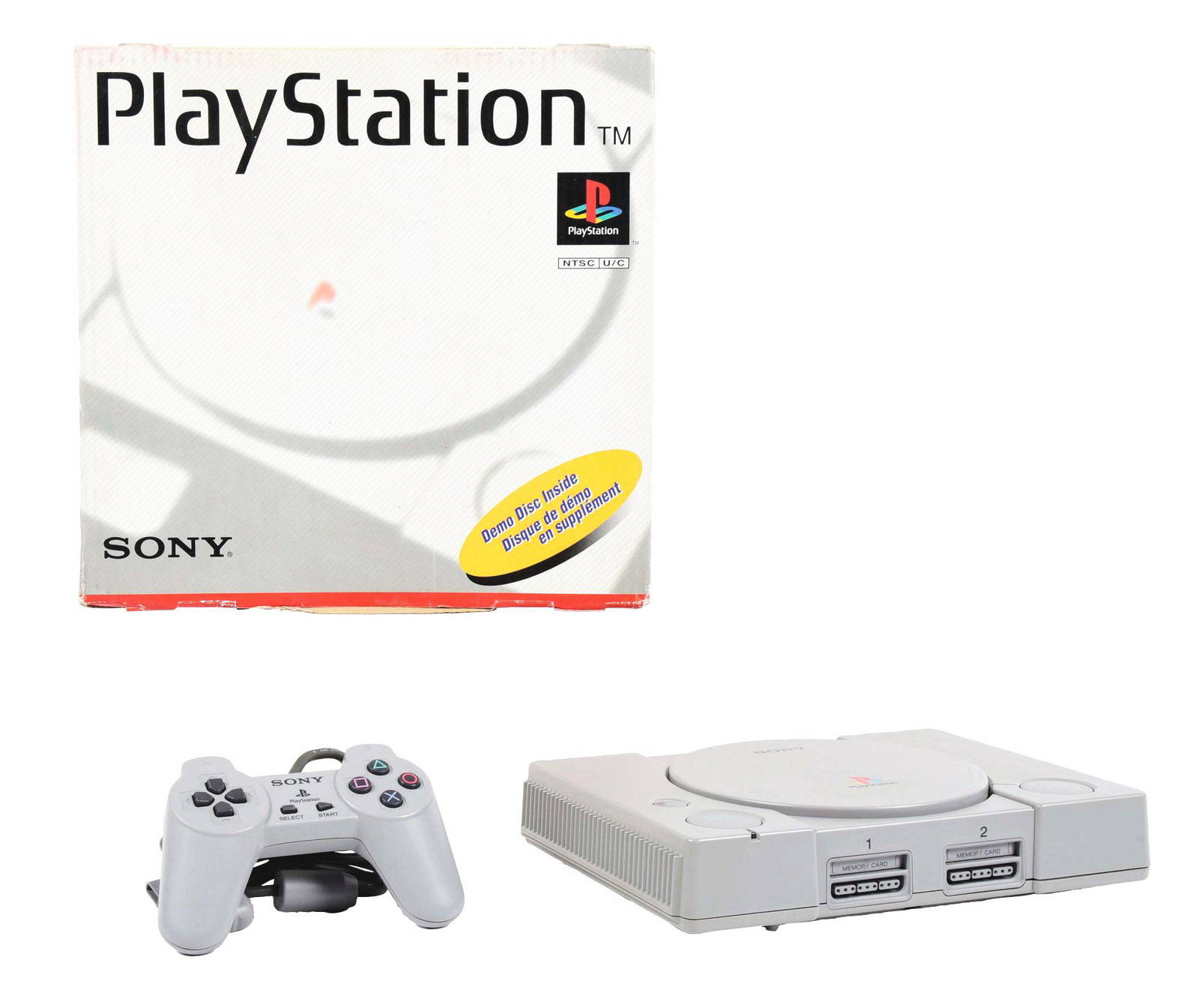 Original Sony Playstation In Original Box. Auction