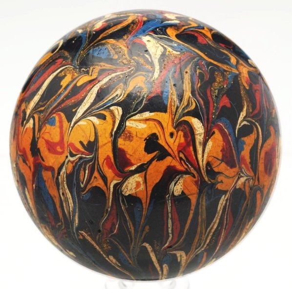 Rare Gutta Percha (paper Mache) Marble.