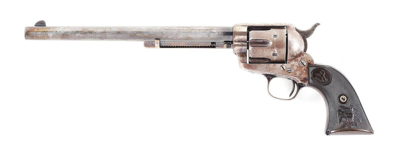 (a) Documented Colt Single Action Army Revolver With Factory 10" Barrel.