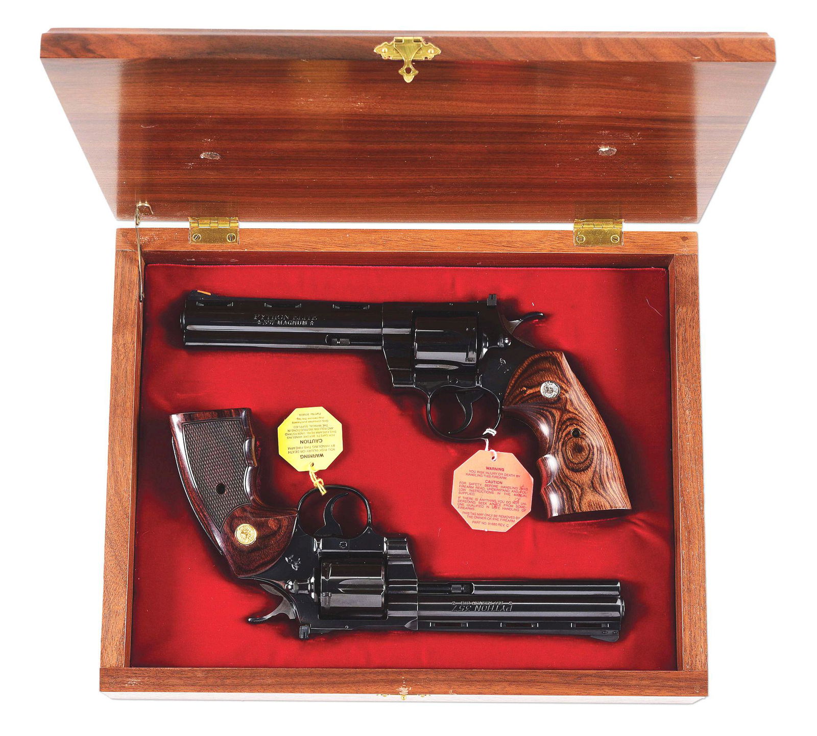 (m) Lot Of 2: Cased Set Of Colt Pythons, One Elite.