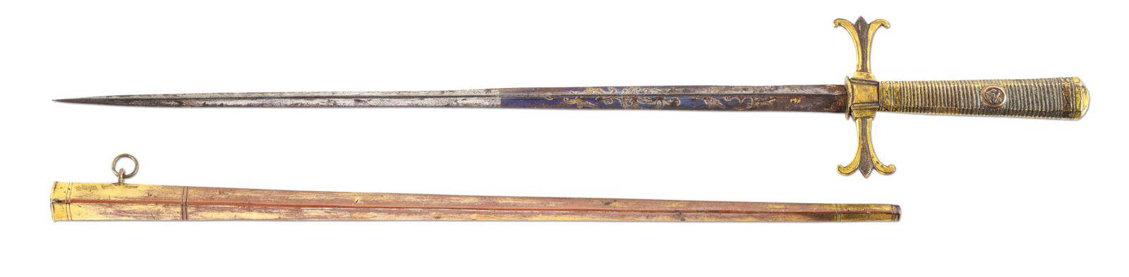 French Napoleonic "my Guide Is My Honor" Dagger With Scabbard And ...