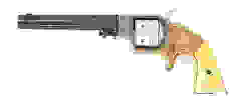 (a) Engraved Plant's Patent .42 Cupfire Revolver With Ivory Grips ...