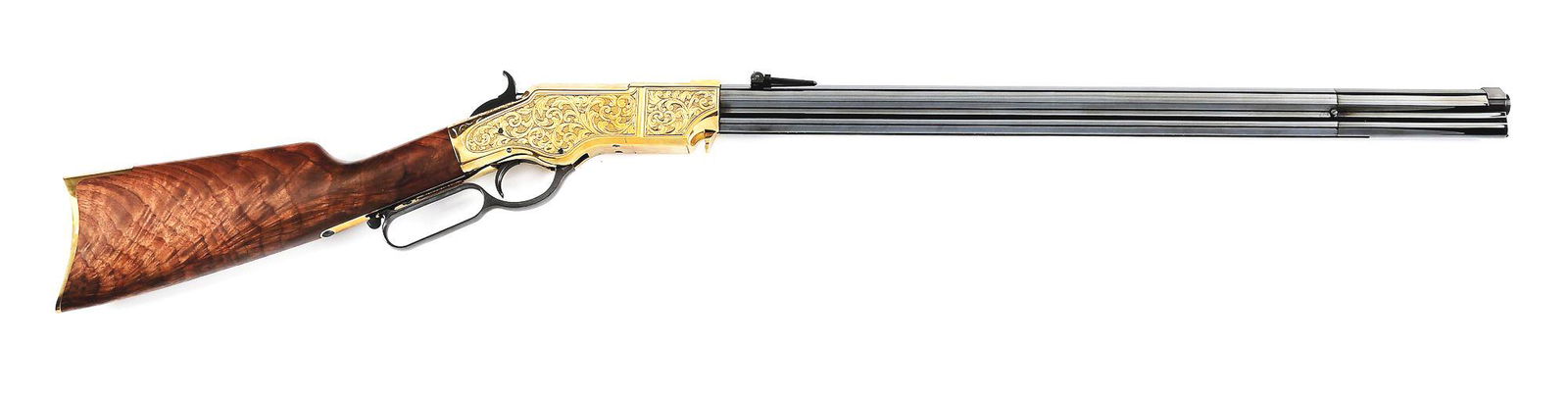(m) Deluxe Engraved Henry Repeating Arms Original Henry Lever Action Rifle.