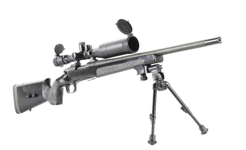(m) Remington Model 700 Custom Target Rifle With Leupold Scope And Bipod.